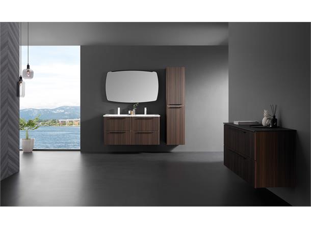 Como 120 - Kommode Como Exclusive - Amerikansk Valnøtt - Scala Bad AS