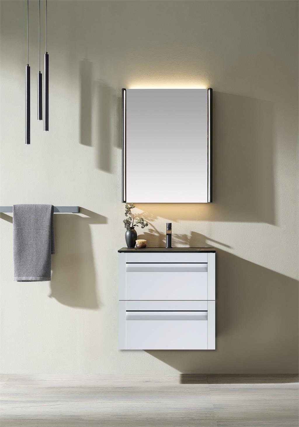 Como 60 Standard - Hvit Struktur - Scala Bad AS